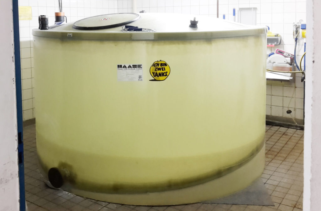 Haase leftover tanks - absolutely odor-tight thanks to GRP