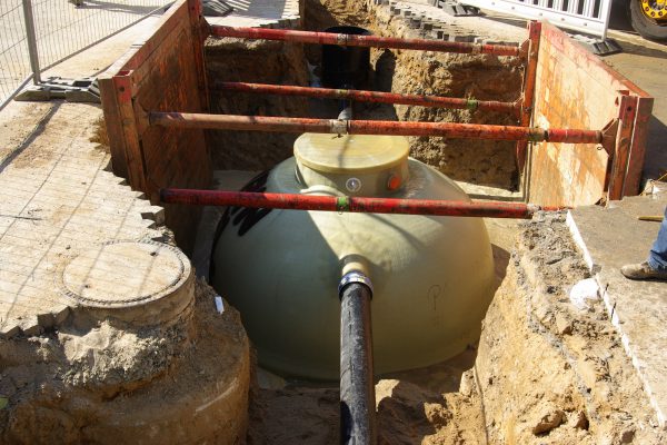 Haase fat separator for commercial kitchen installed in Königslutter