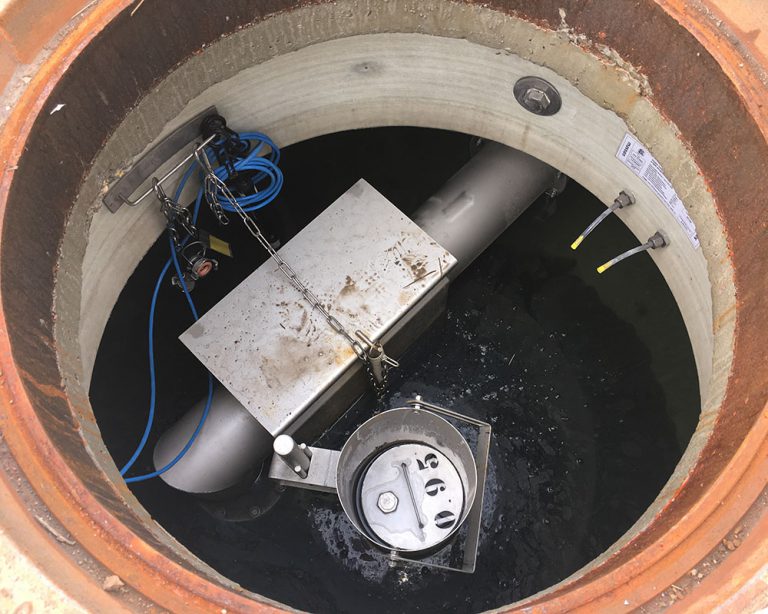 Haase Tank safety collecting tank installed for reloading point