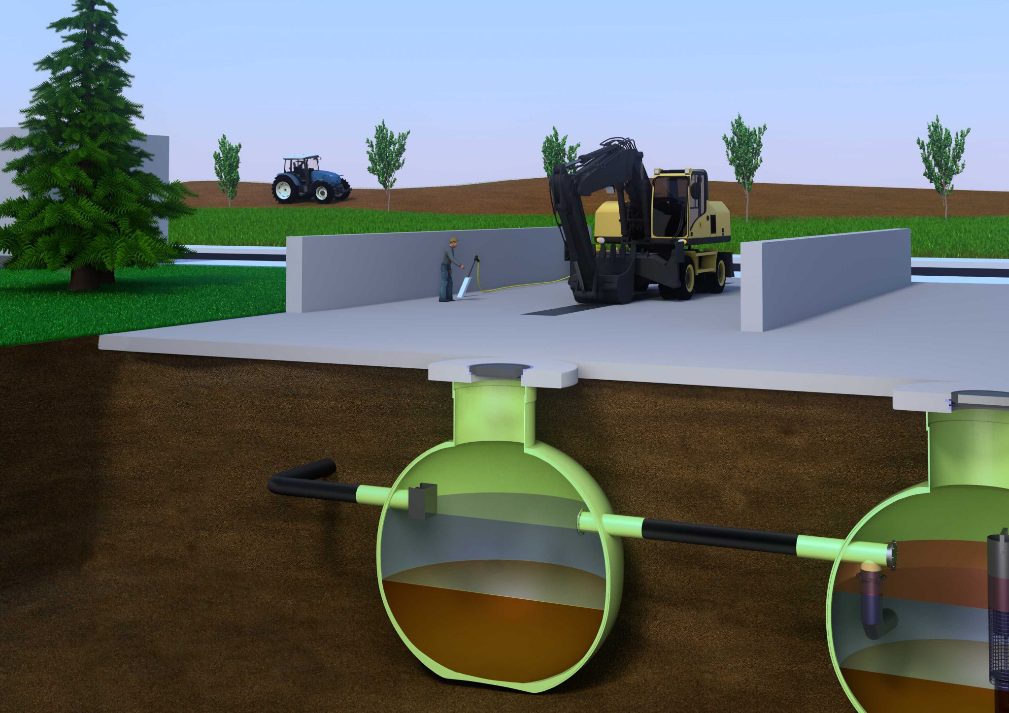 The sludge trap by Haase made of GRP- corrosion-free and dimensionally ...